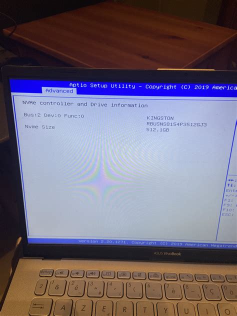 Aptio setup utility Résolu