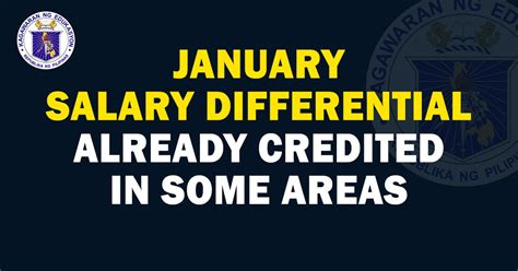 Deped January Salary Differential Already Credited In Some Areas
