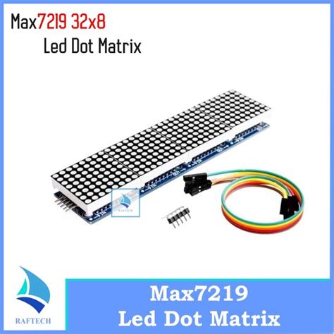 Jual Dijual Max7219 Led Dot Matrix 32x8 Display Module For Arduino Max
