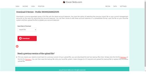 Online Management Accounts Excel Skills