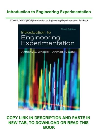 [download ][pdf] Introduction To Engineering Experimentation Full Book