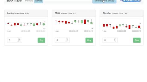 Stock Trading Demo App With Javascript Vuejs Vuex Css Html