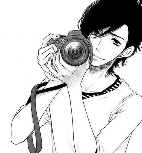 Manga Art Photography Guy With Camera Drawing Man With Camera