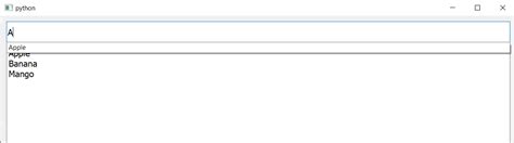 Adding Functionality For Autofill Suggestion On Text Input In Python