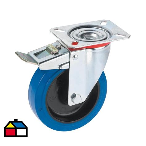 Rueda Giratoria Con Freno Goma 200 Kg Sodimac Chile