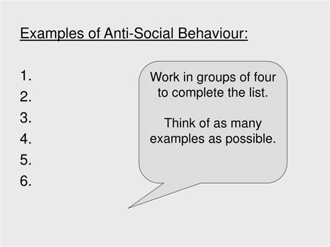 Ppt Anti Social Behaviour Powerpoint Presentation Free Download Id