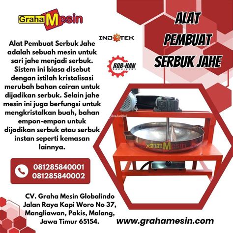 Alat Pembuat Serbuk Jahe Di Malang Tribun Jualbeli