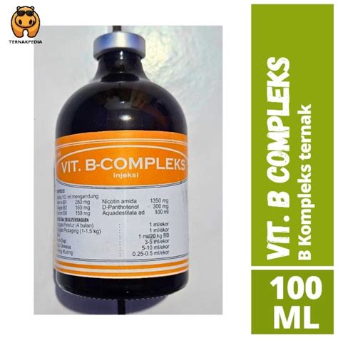 Jual B Complek 100 Ml Injeksi Vitamin B Komplek Injeksi Veta B Plex