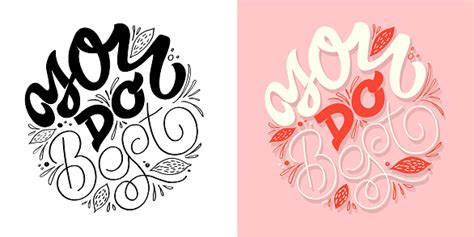 인쇄 및 포스터 디자인을 위한 영감 슬로건 현대 서예 스타일의 손으로 그린 동기 부여 문구 벡터 0명에 대한 스톡 벡터 아트 및 기타 이미지 Istock