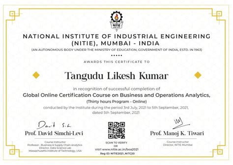 likesh kumar tangudu on linkedin nitie businessanalytics analyticsbynitie