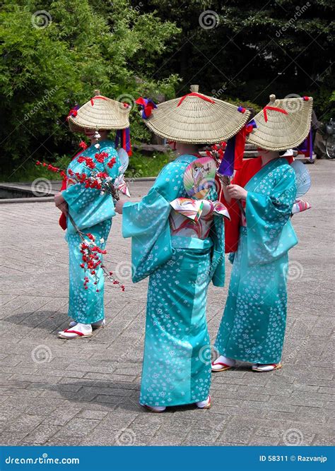 Groupe Japonais De Femmes Photo Ditorial Image Du Vacances