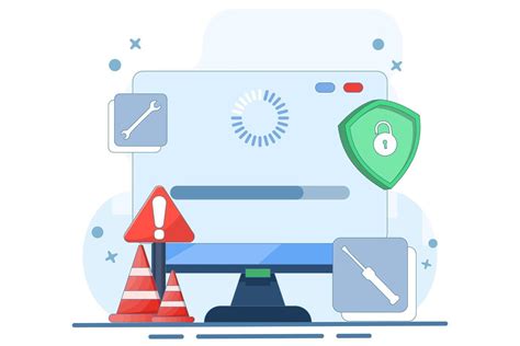 System Maintenance Concept Error Fixing Problems Device Update Software System Is Under