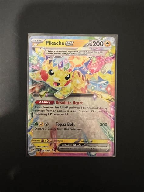 Pokemon Tcg Sv8 Surging Spark Pikachu Ex Hobbies And Toys Memorabilia And Collectibles Vintage