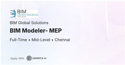 Bim Modeler Mep Job Chennai Mid Level