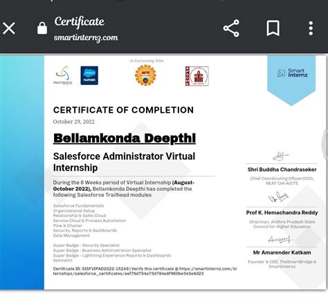 Deepthi B On Linkedin Salesforceadministrator