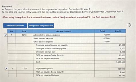 Solved Electronics Service Company Pays Salaries Monthly On
