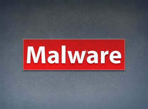 Malware Red Banner Abstract Background Stock Illustration