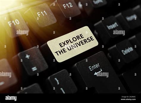 Text Showing Inspiration Explore The Universe Business Showcase Space