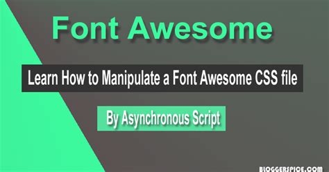 how to fix render blocking font awesome css script my smart work