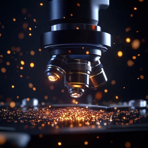 An Advanced Microscope Capturing The Intricate Details Of A Cell Premium Ai Generated Image