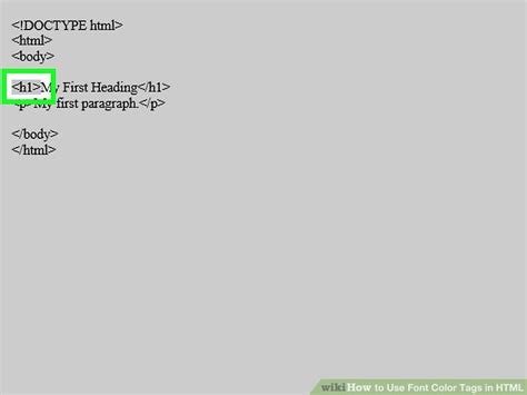 Ways To Use Font Color Tags In HTML WikiHow