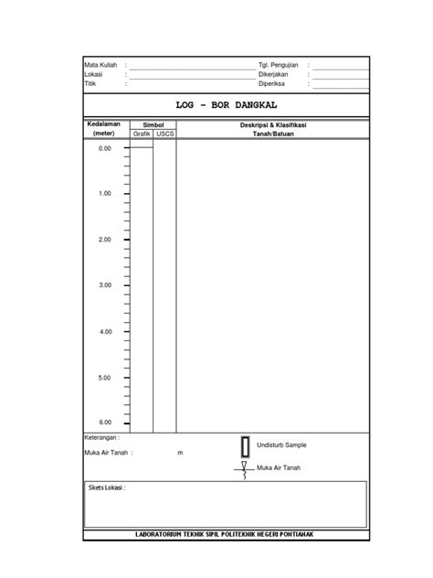 Boring Log 2 Pdf
