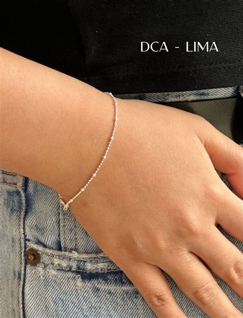 Pulsera Mujer Plata 950 Minimalista Fina Dca Lima Tienda De Regalos