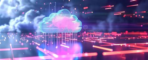 Fast Data Transfer And Backup Cloud Migration As File Integrati Stock Illustration