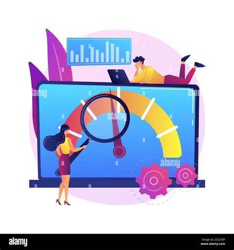 Benchmark Testing Abstract Concept Vector Illustration Stock Vector