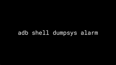 Debugging Alarms With Adb Droidcon