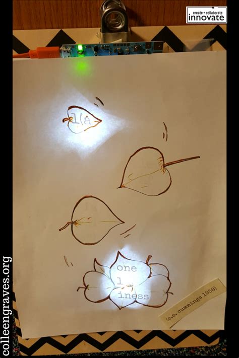 project light up poetry with chibitronics “love to code” arduino board create collaborate