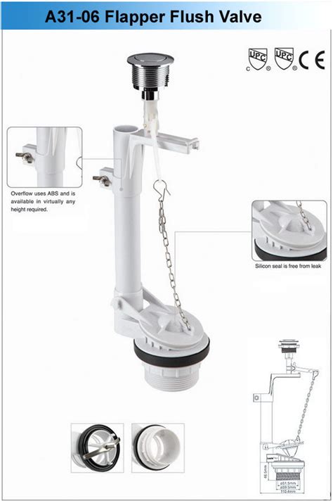Toilet Flapper Single Flush Valve Flapper Flush Valve And Toilet