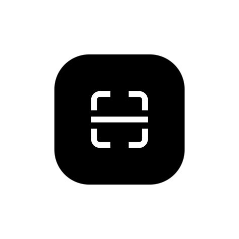 QR Code Scanner Icon Vector On Square Button Vector Art At Vecteezy