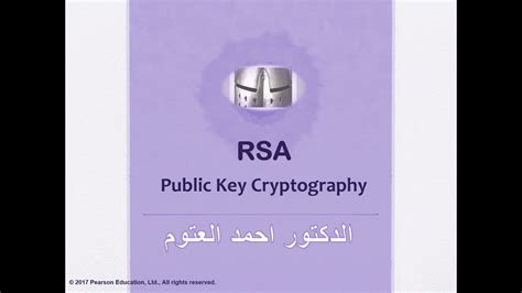 التشفير باستخدام خوارزمية Rsa Youtube