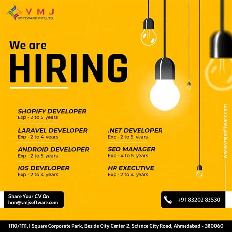 Vmj Software Pvt Ltd On Linkedin Vmjsoftware Digitalagency Hiring Wearehiring Developers