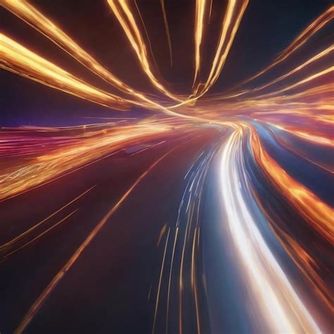 Premium Photo 3d Render Motion Line Of Speed And Power Or Light Trails Highspeed Light With