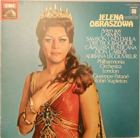 Lp Elena Obraztsova Philharmonia Orchestra Arien Aus Near Mint His Masters Eur Picclick Fr