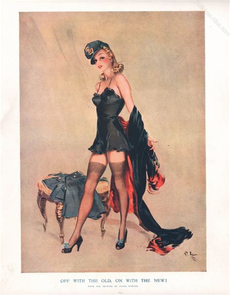Antiques Atlas Original 1940s Pin Up Lithograph By David Wright