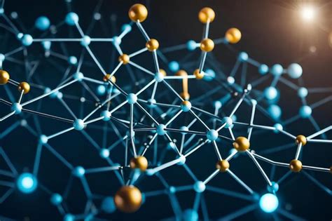 Premium Ai Image Abstract Molecular Structure Background Illustration
