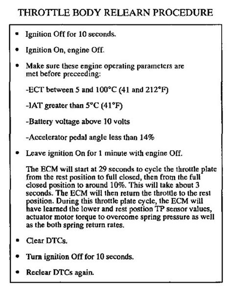 qanda how to fix p2176 code on 2003 saturn vue throttle body relearn
