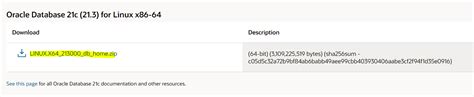 21c Installation On Linux Download Oracle 21c