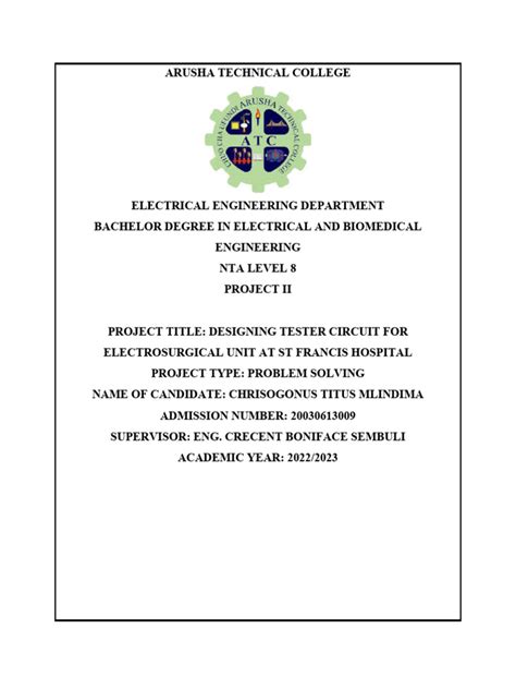 Final Project Pdf Power Supply Microcontroller