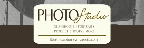 Photo Studio Classy Twitter Header Brandcrowd Twitter Header Maker