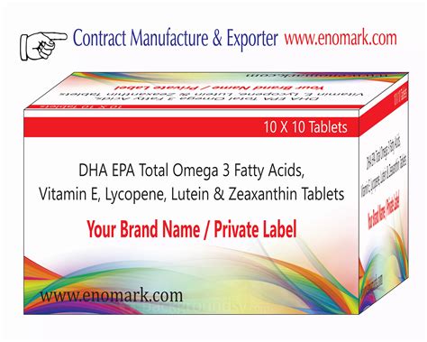 Dha Epa Total Omega 3 Fatty Acids Vitamin E Lycopene Lutein