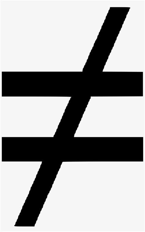 Equals Sign Equality Symbol Mathematical Notation Mathematics Not