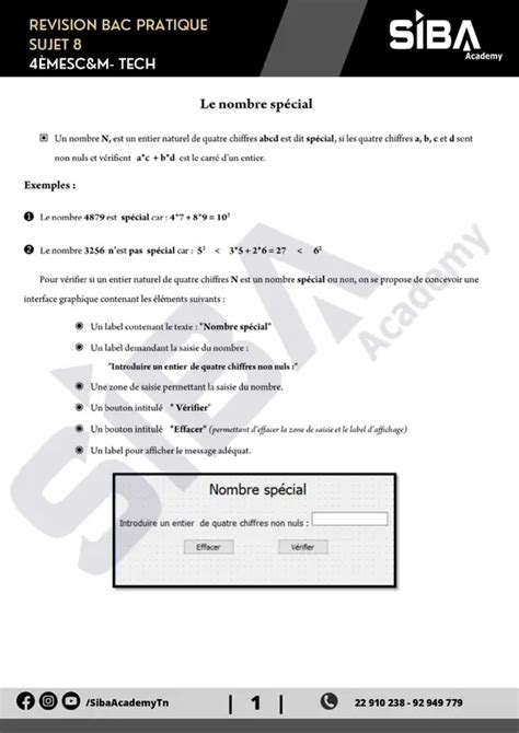 Bac Technique Informatique Révision Bac Pratique Sujet 8 Avec Correction