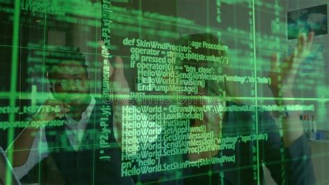 Animation Of Data Processing Over Diverse Business People In Office Stock Video Video Of Young