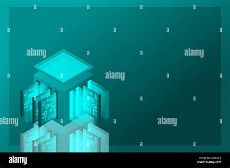 Data Center Isometric Icon Database And Cloud Data Storage Concept
