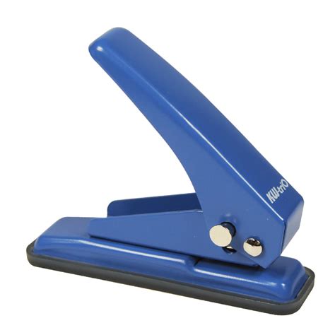 可得优919单孔打孔机文具打孔器活页纸张打孔装订机迷你diy圆孔20页文件打洞器直径6mm按压式机器虎窝淘