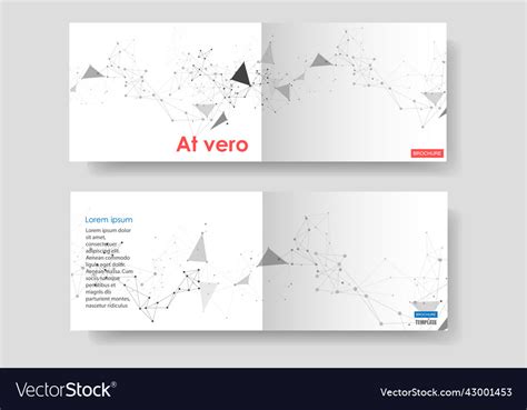 Molecular Abstract Template Chemistry Atom Vector Image